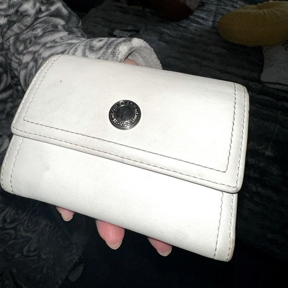 Coach | Bags | Coach White Wallet | Poshmark